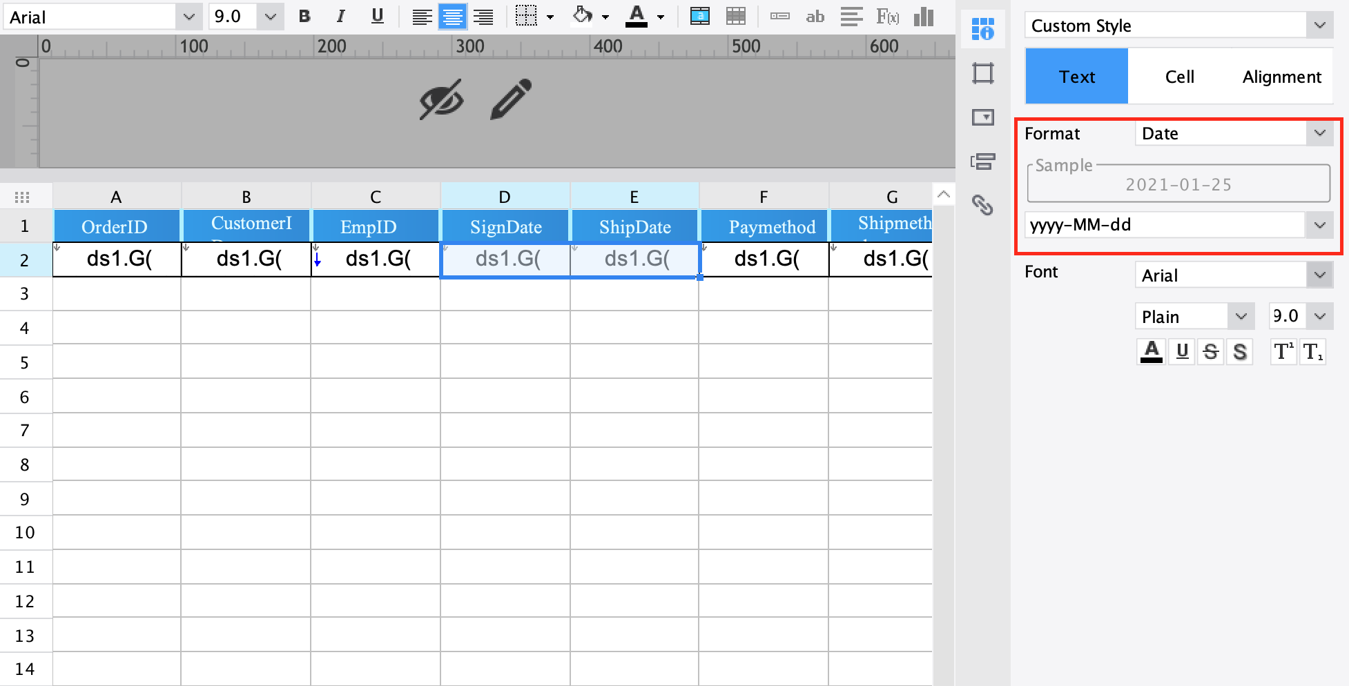 Row-based Report-FineReport Help Document