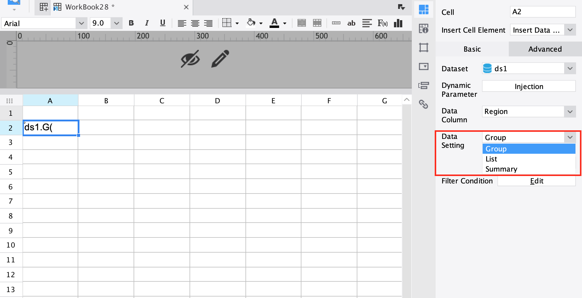 Data Display Setting-FineReport Help Document
