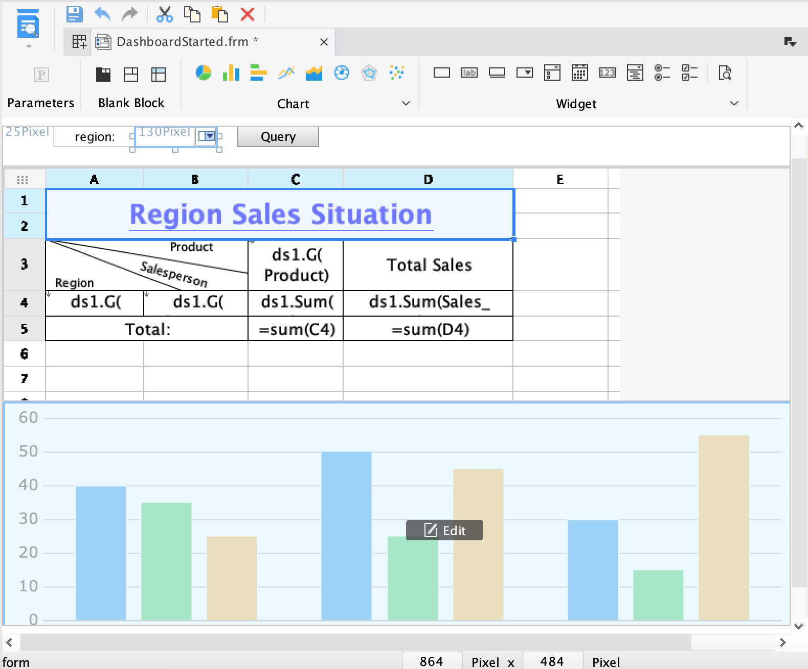 Dashboard Example - Chart-FineReport Help Document