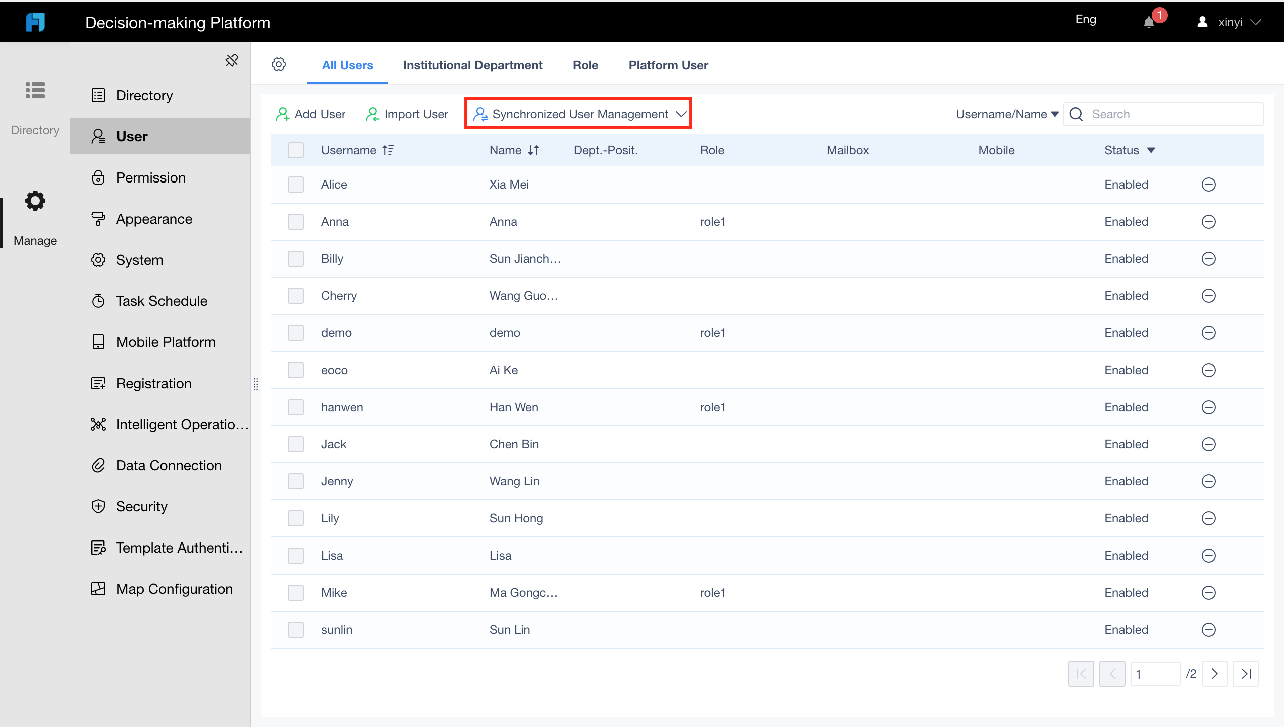 User Modifying/Resetting Password-FineReport Help Document