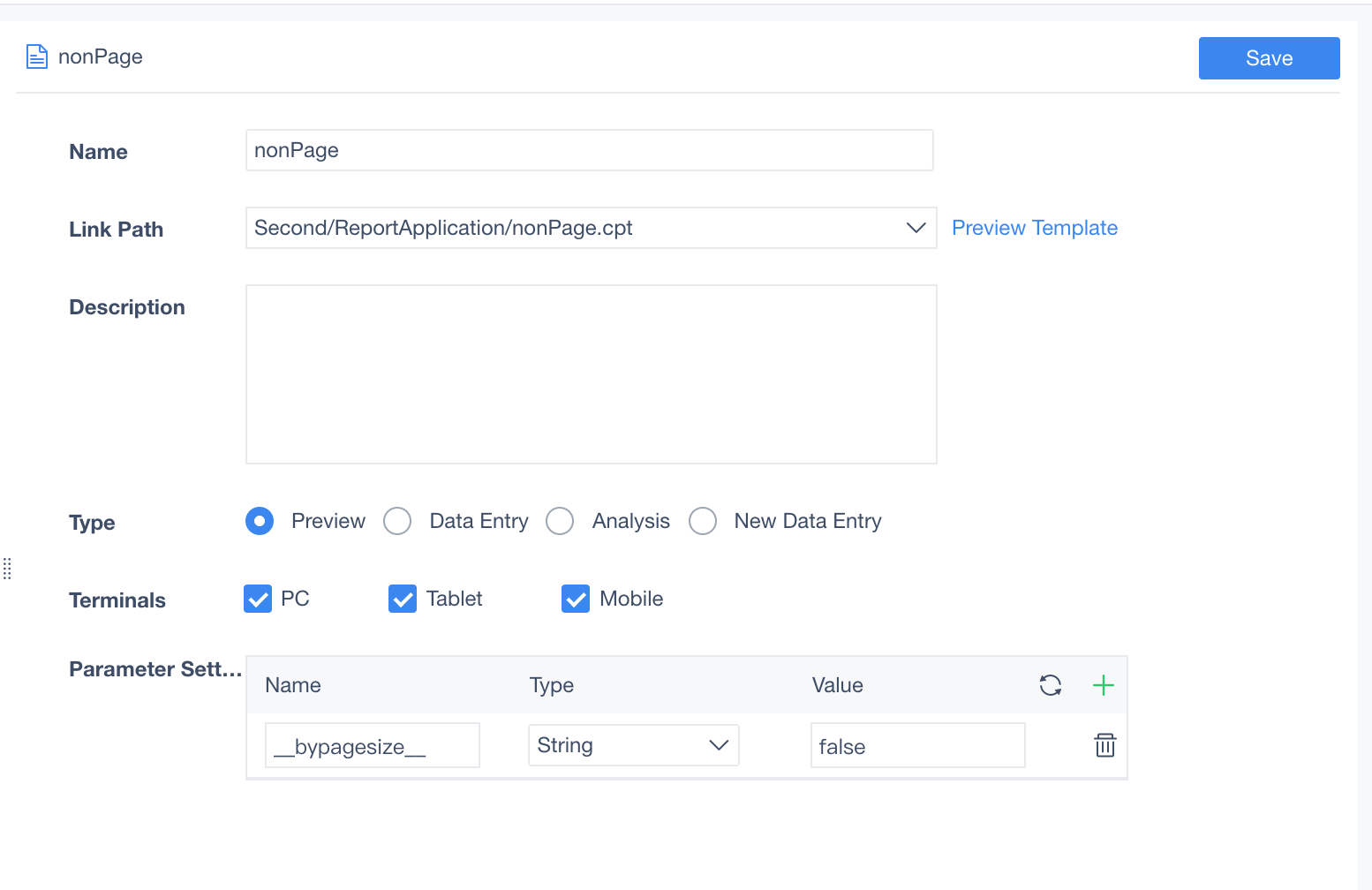 Data Display Without Pagination-FineReport Help Document
