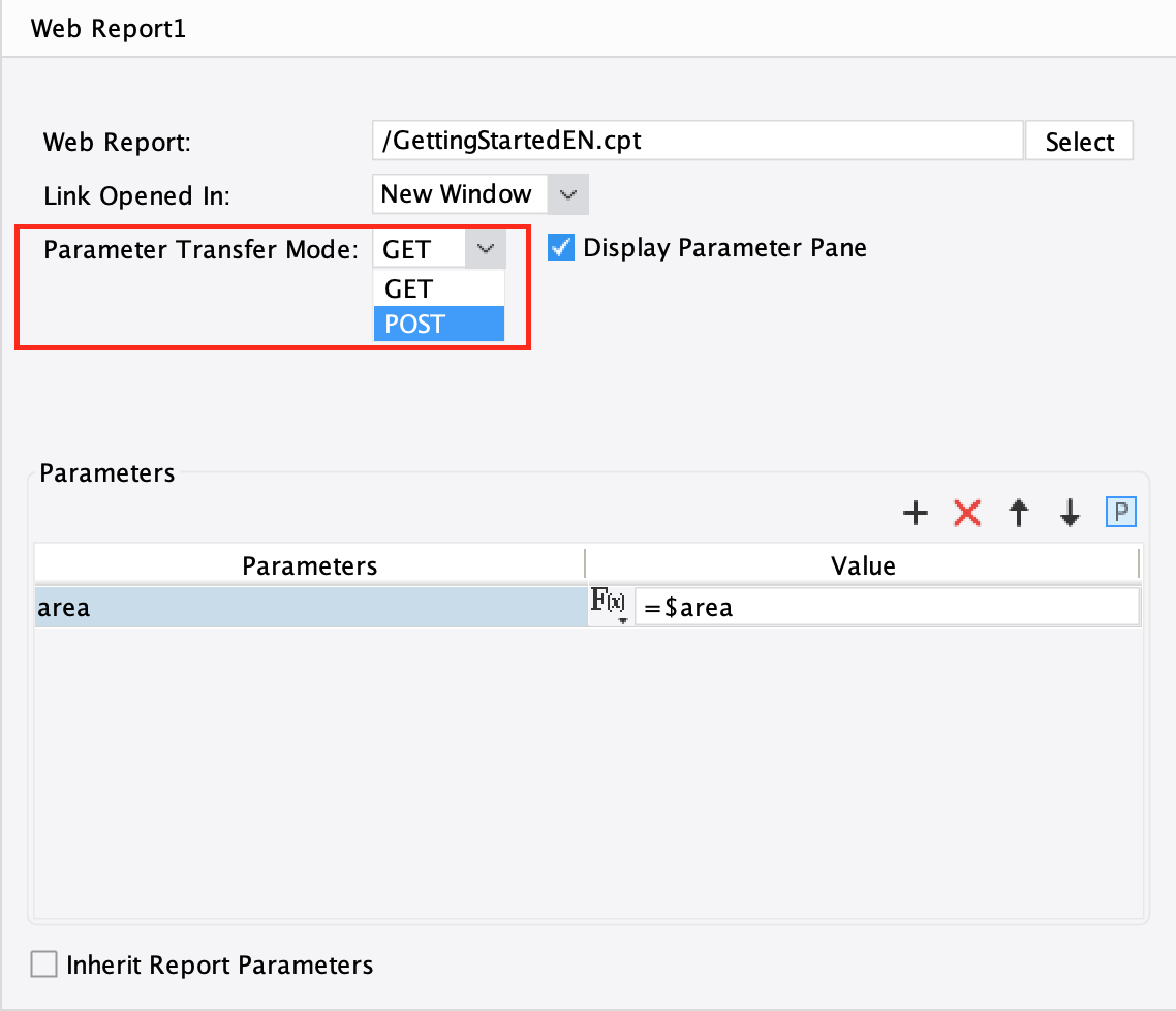 Parameter passing-FineReport Help Document