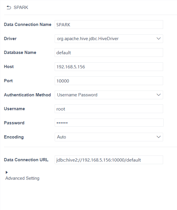[Platform] SPARK Data Connection-FineReport Help Document