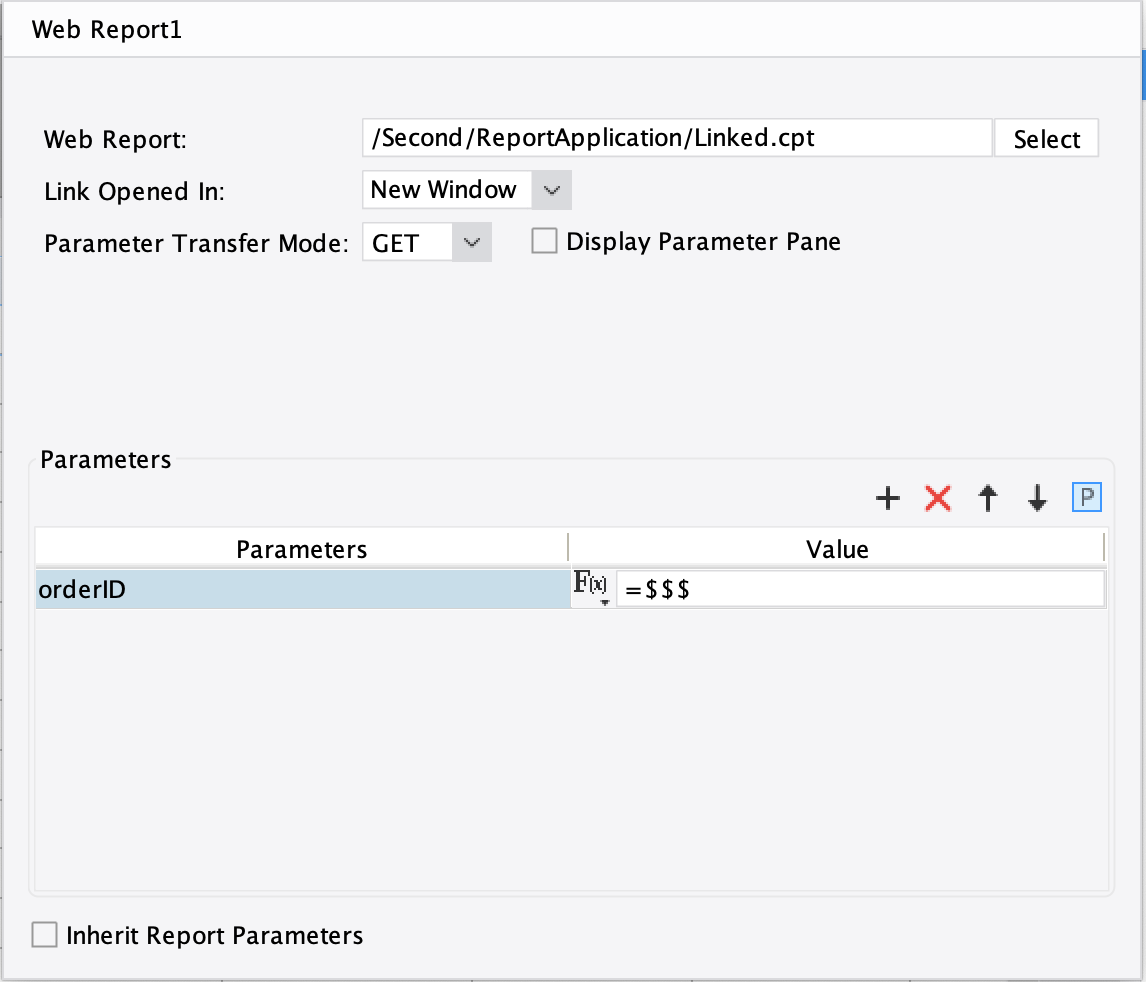 Hyperlink Open Position-FineReport Help Document