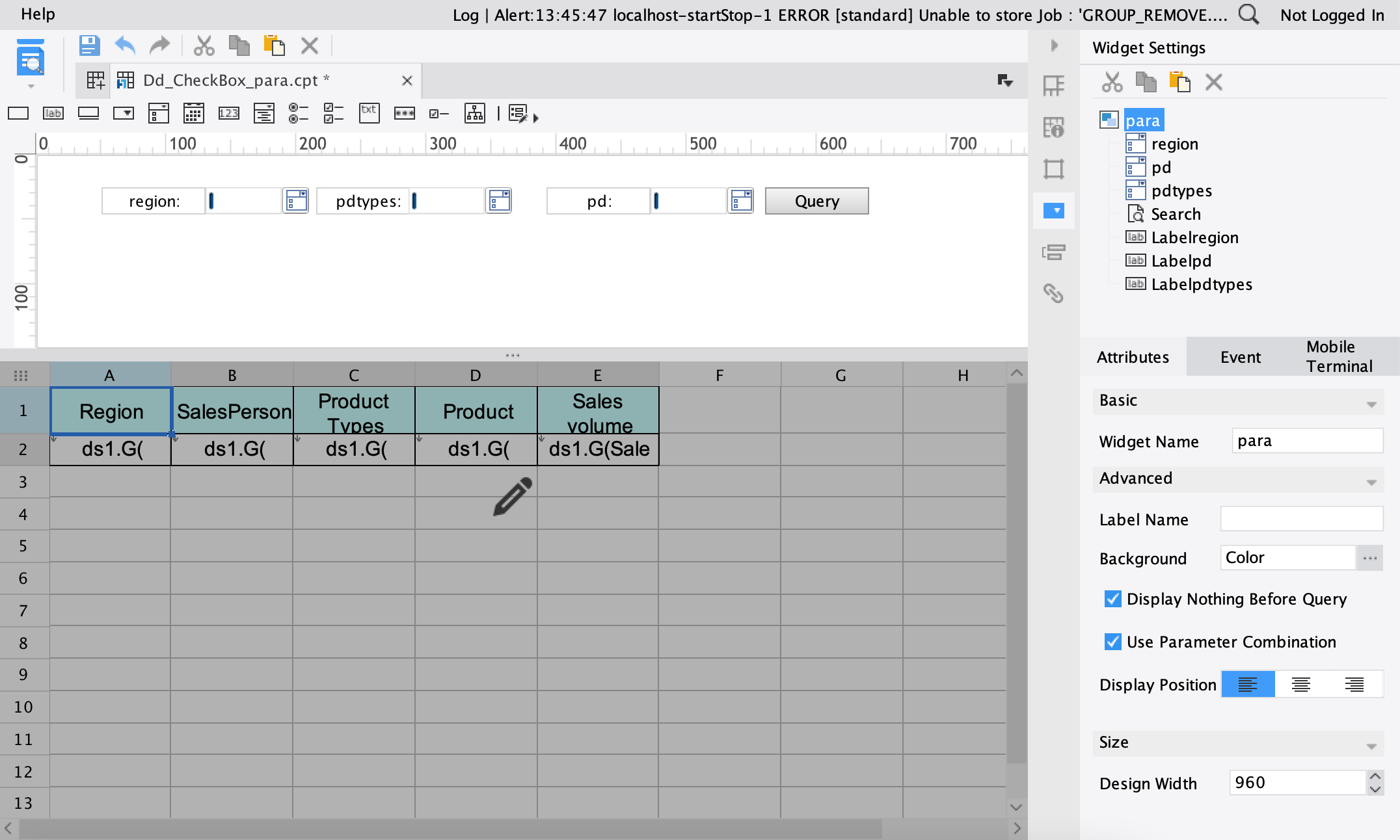 プルダウンチェックボックスパラメータをリンクする- FineReport Help Document