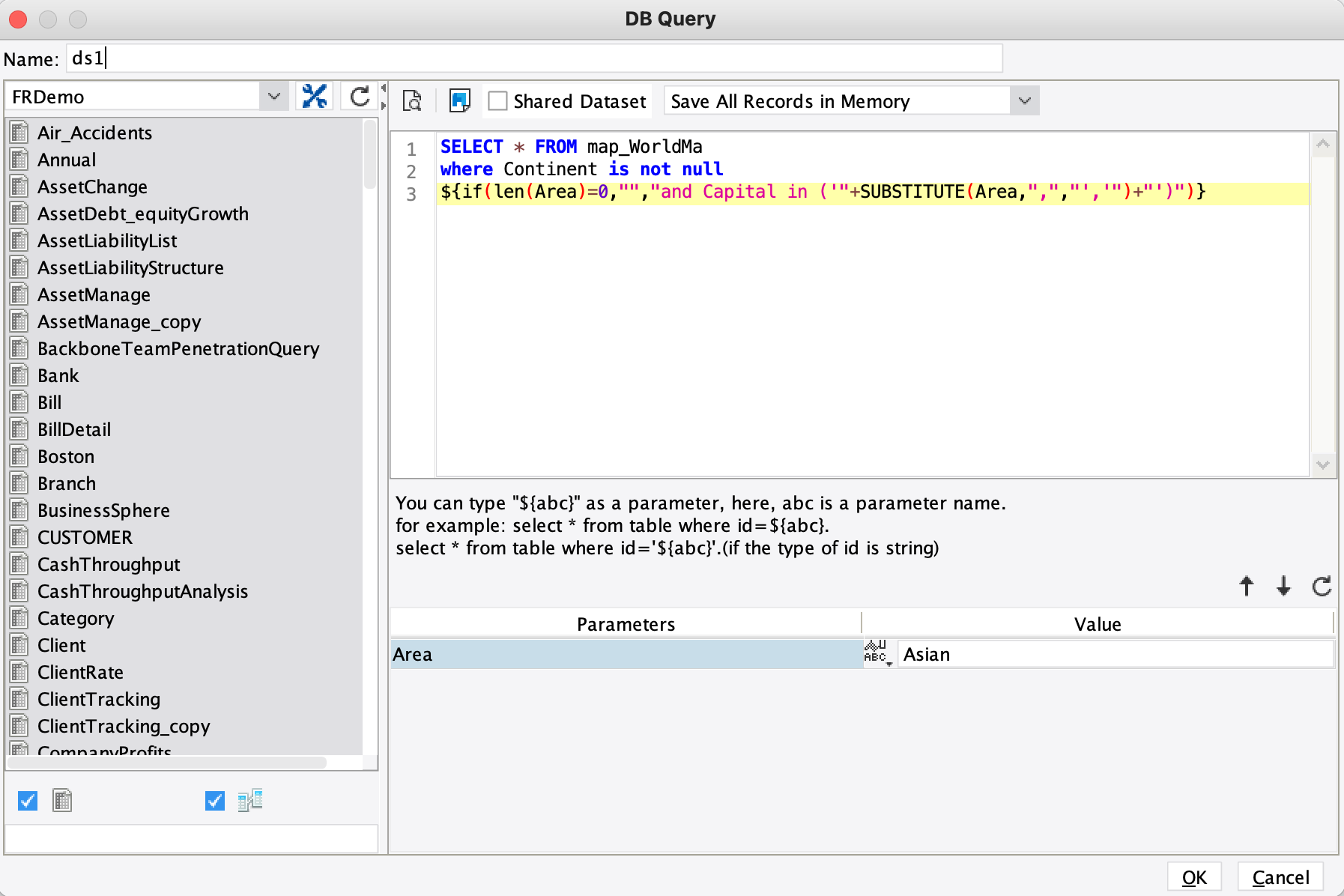 Drop-down tree achieves multi-value query-FineReport Help Document