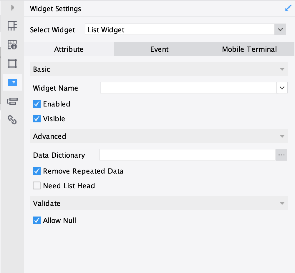 Report List Widget-FineReport Help Document