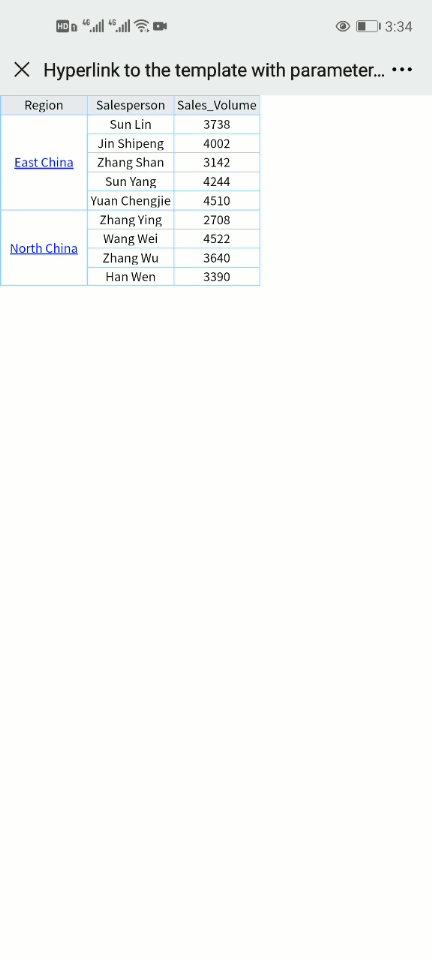 Hyperlink to Template with Parameters-FineReport Help Document