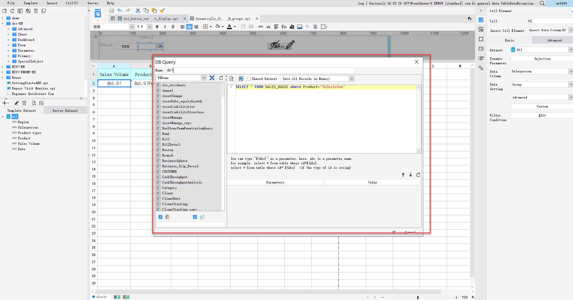 Dynamically Display First N Groups-FineReport Help Document