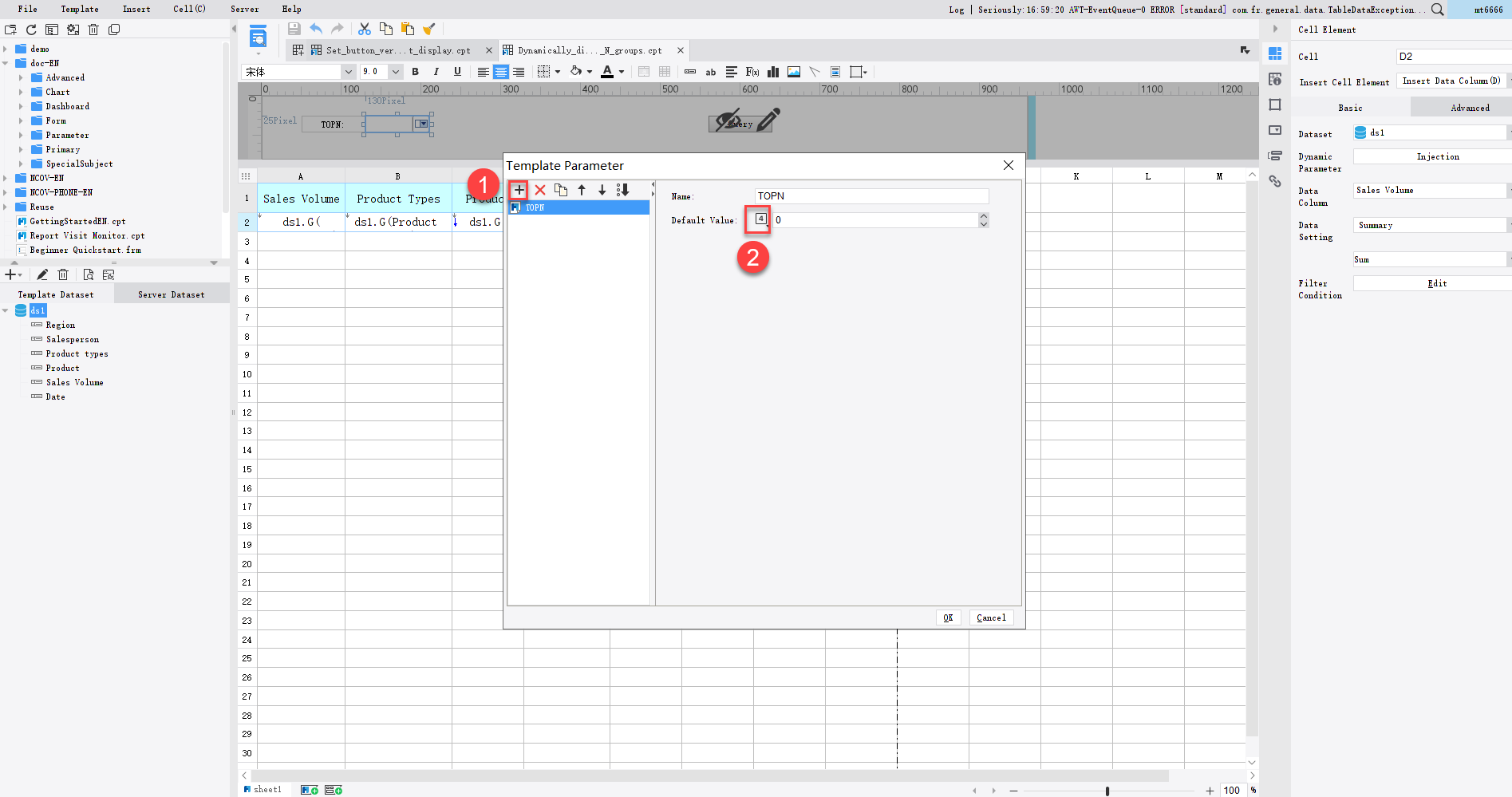 Dynamically Display First N Groups-FineReport Help Document