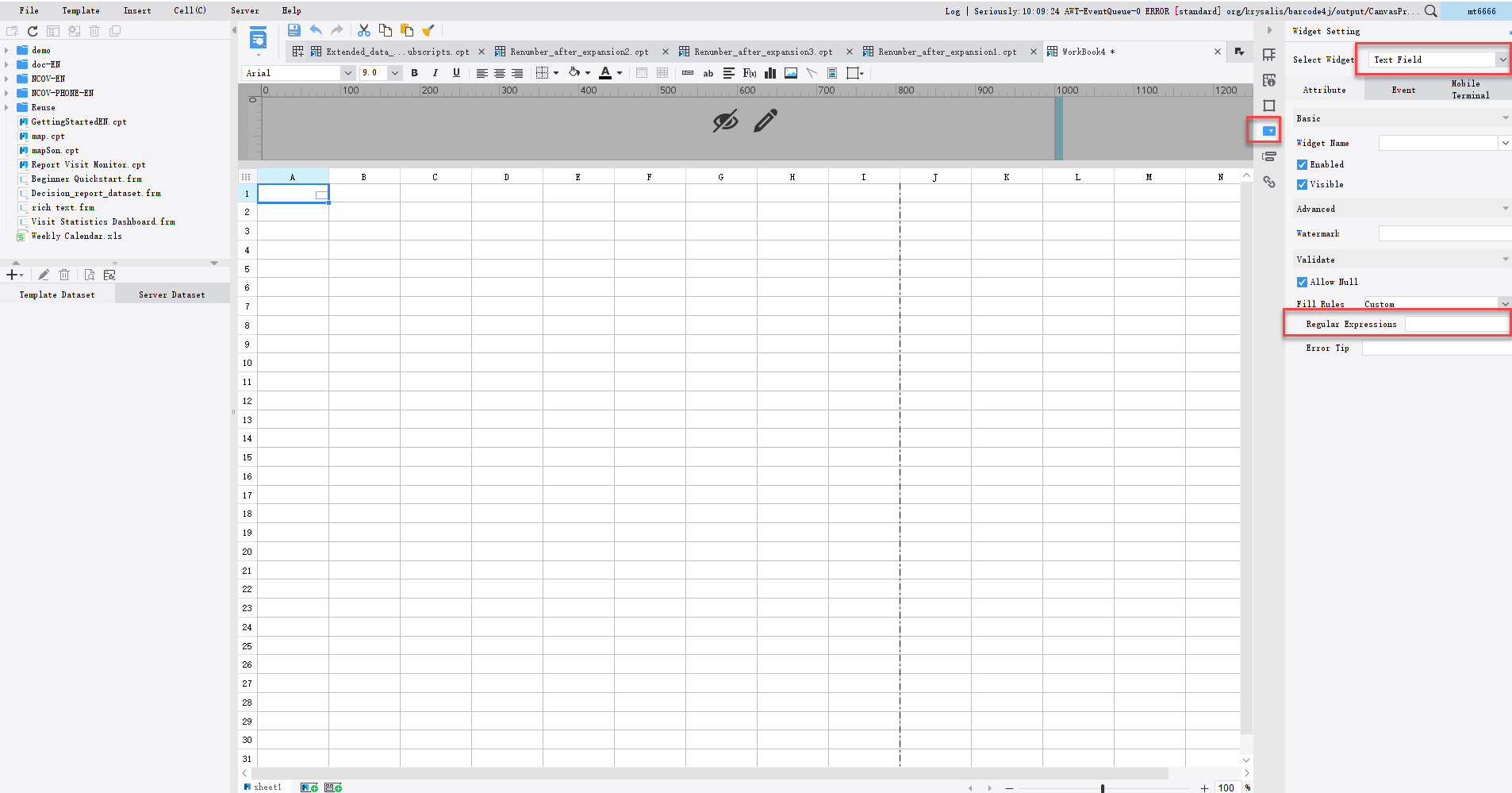 Regular expression-FineReport Help Document
