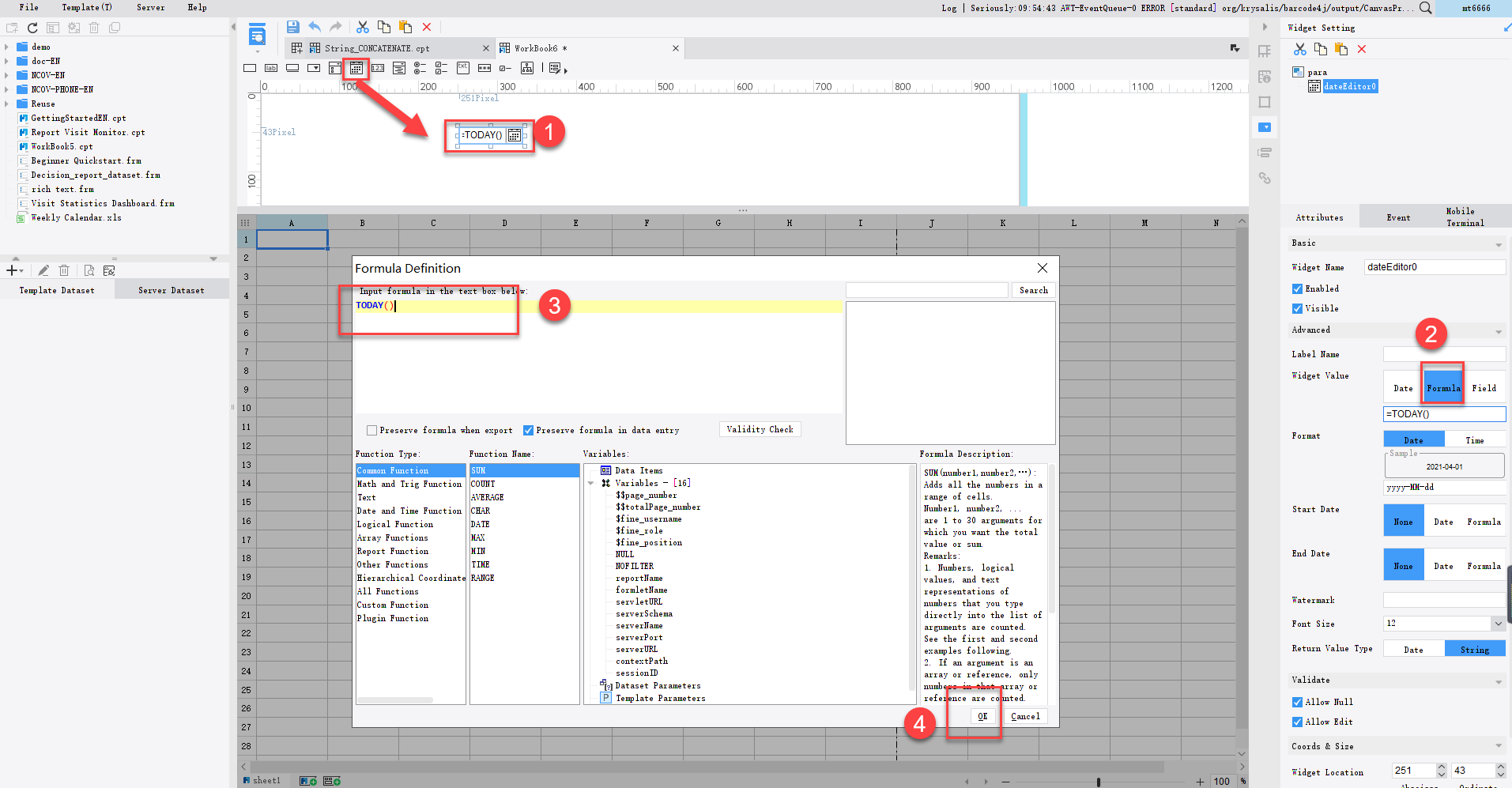 Date display styles-FineReport Help Document