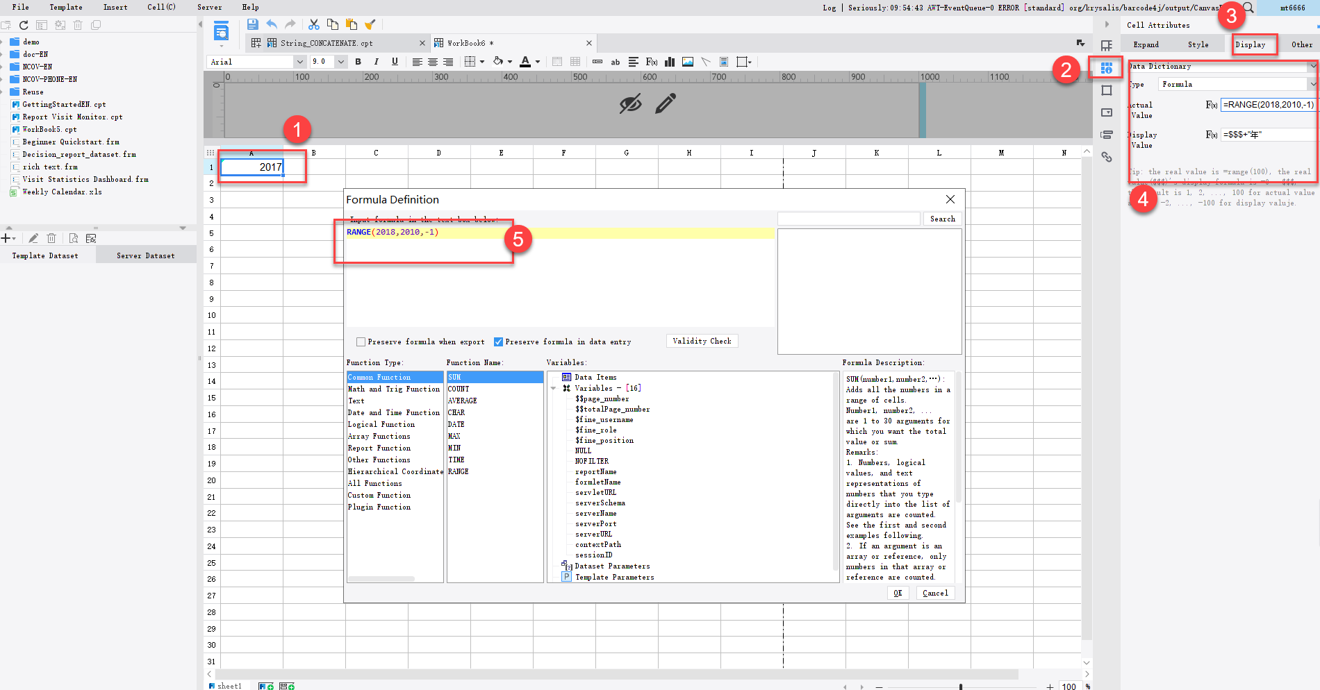 Date display styles-FineReport Help Document