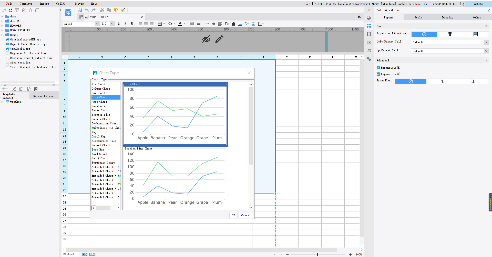 Set Flashing Animation at Maximum Value of the Line Chart-FineReport Help Document