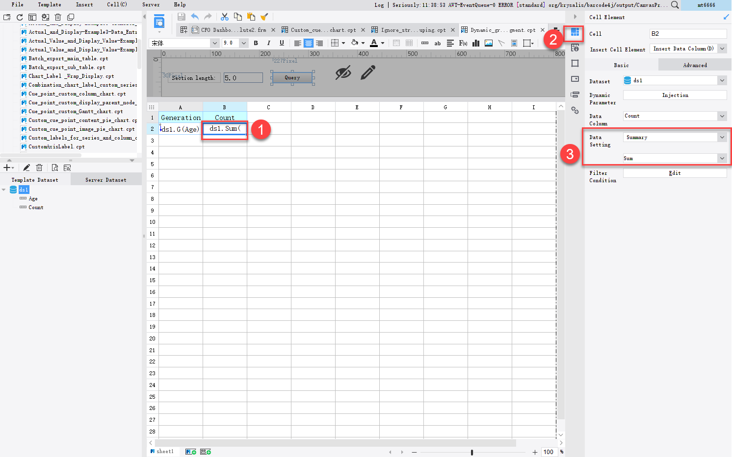 Dynamic grouped by section-FineReport Help Document