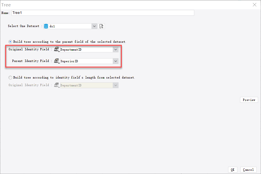 Tree dataset checklist-FineReport Help Document