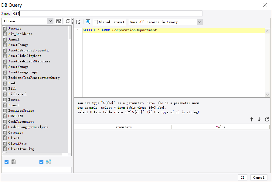 Organization tree sample-FineReport Help Document
