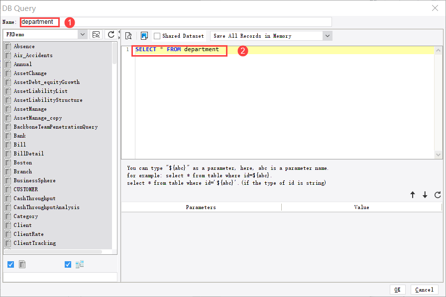 Organization tree linkage-FineReport Help Document