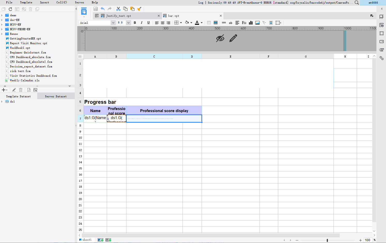 Graphical display of data (progress bar/level)-FineReport Help Document