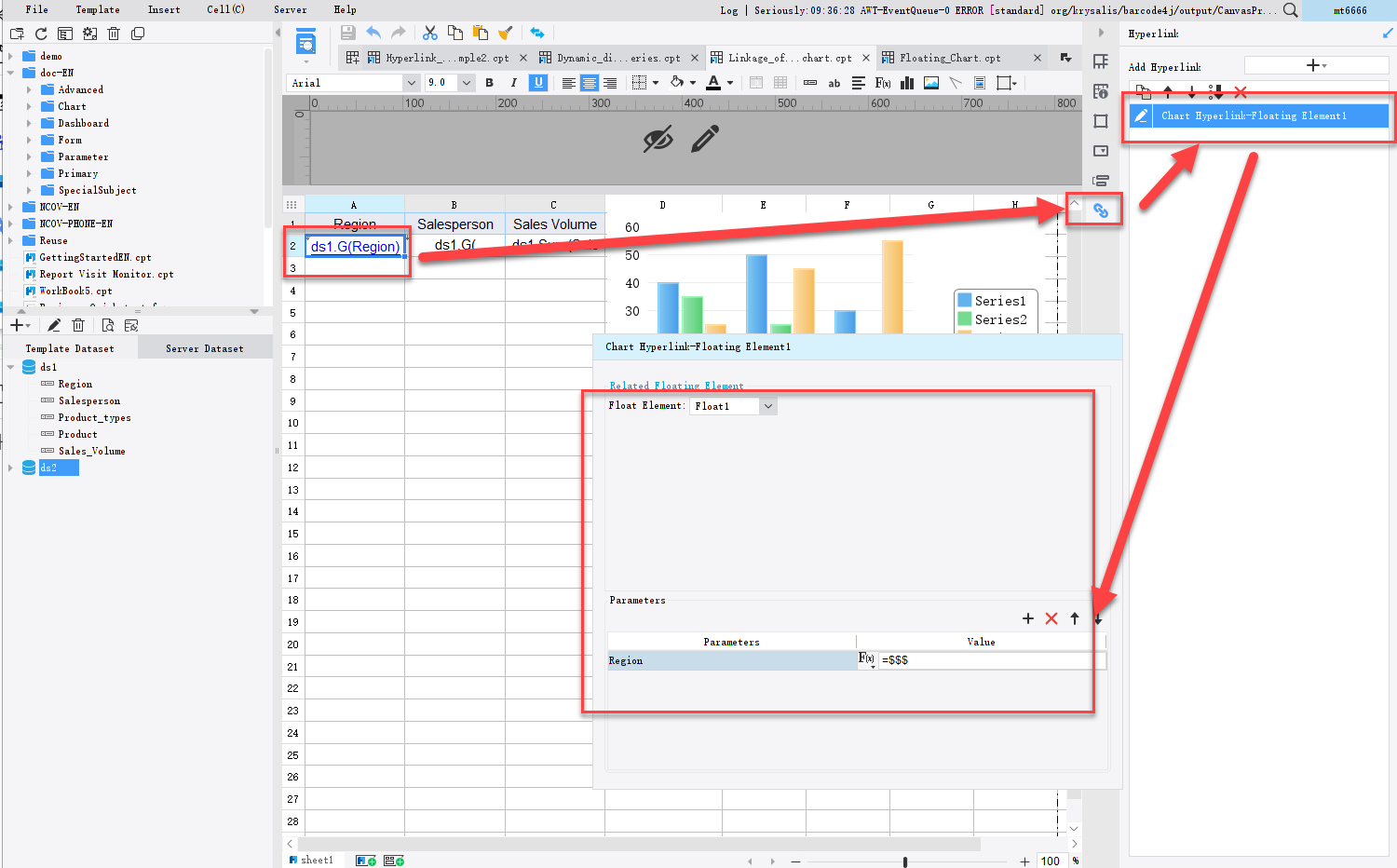 表とチャートが一体の帳票を作る- FineReport Help Document
