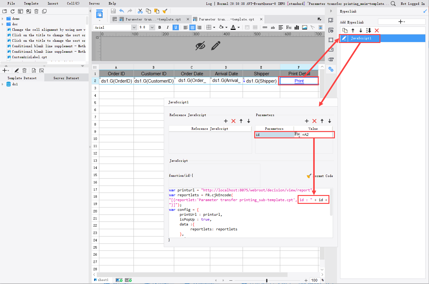 JS calling print _ print without viewing-FineReport Help Document