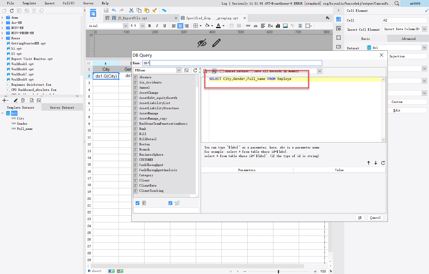 Specified data list display under grouping-FineReport Help Document