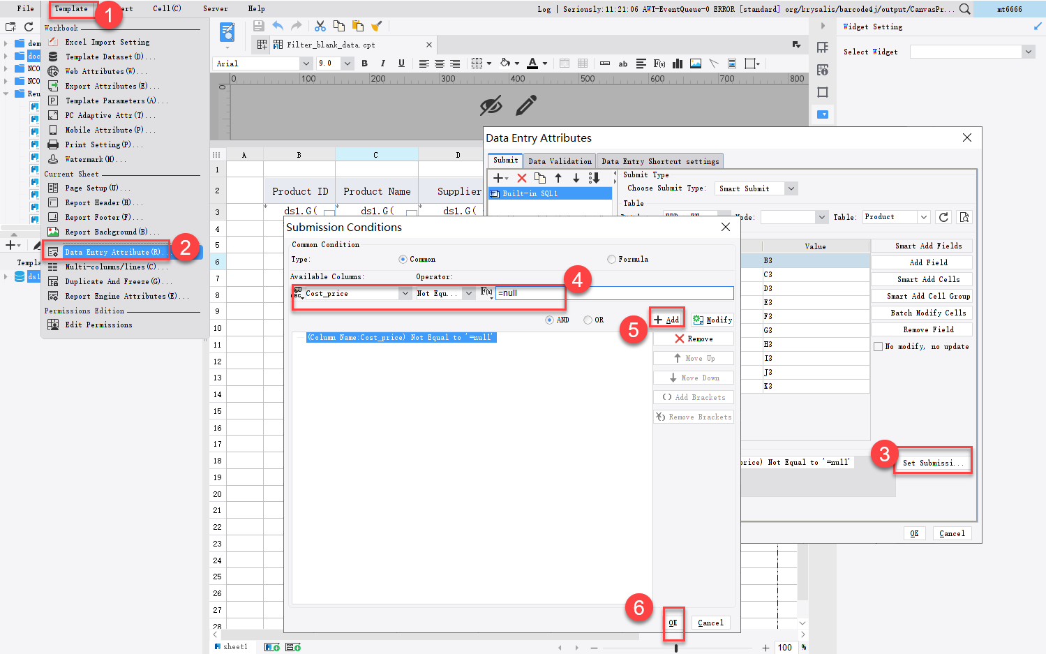Empty data is not stored in the database-FineReport Help Document