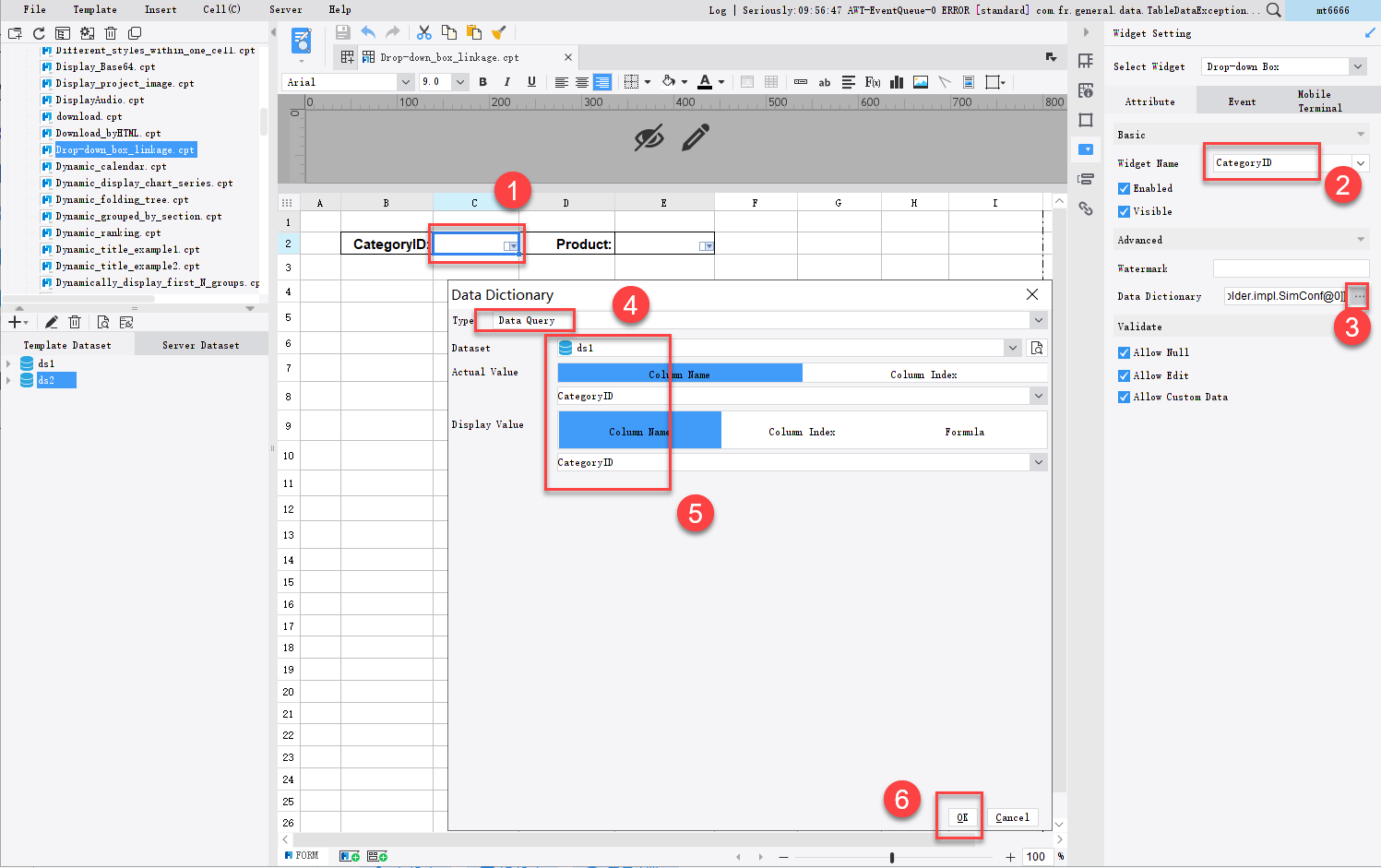 Data dictionary linkage of data entry widget-FineReport Help Document