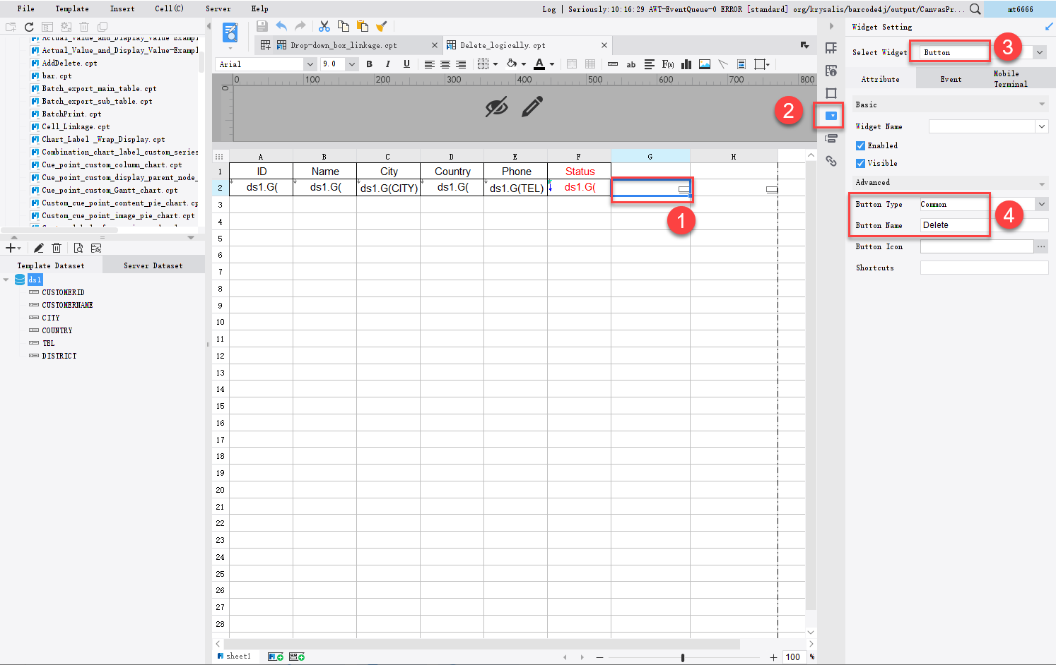 JS realizes the data deleted logically-FineReport Help Document