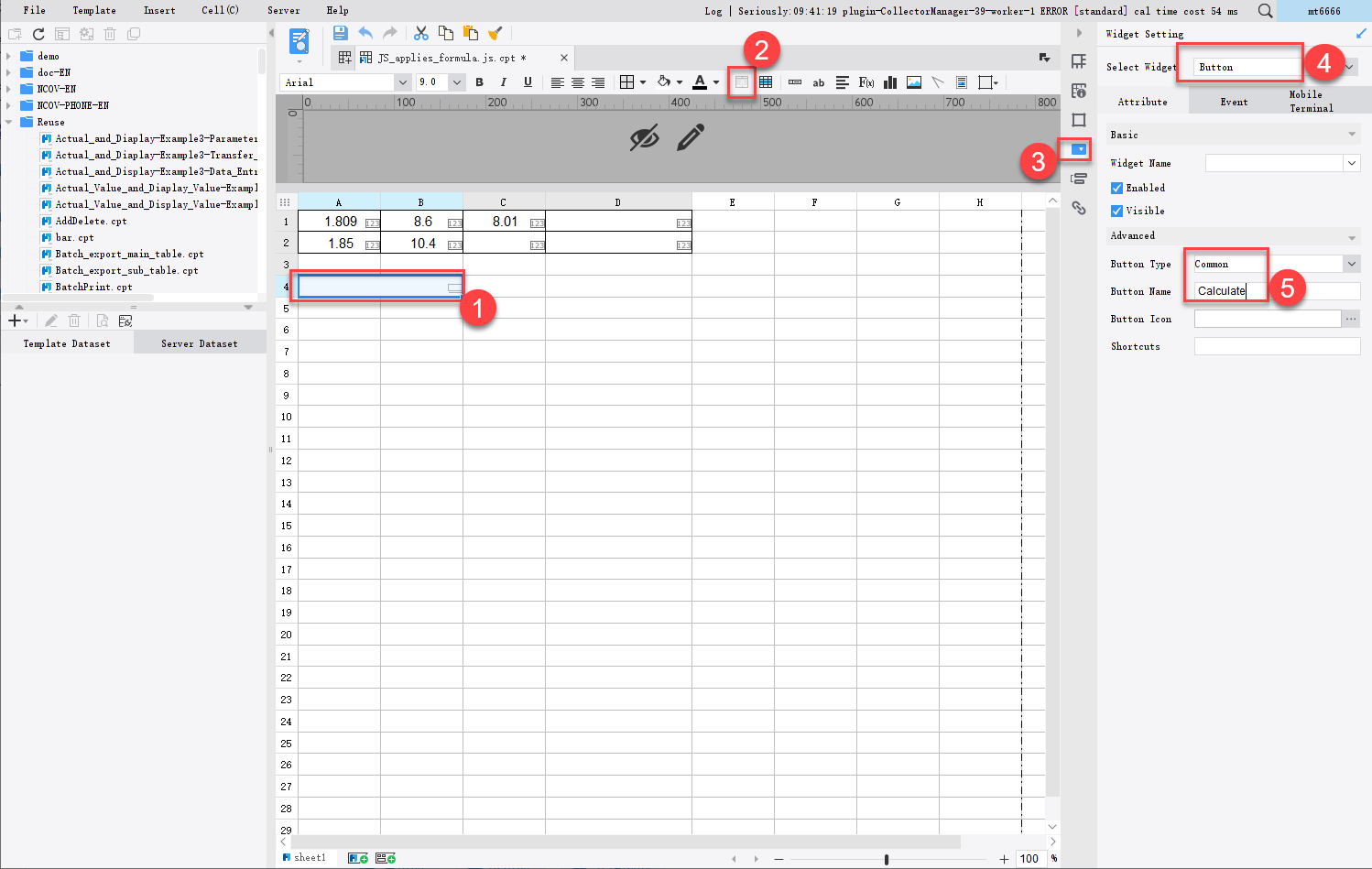 JS applies formula.js of office-FineReport Help Document