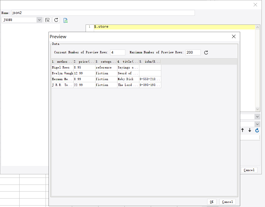 JSON Dataset-FineReport Help Document