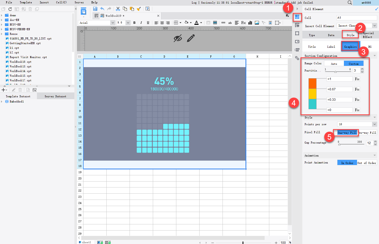 Extended Chart - Carousel Pixel Point Chart-FineReport Help Document