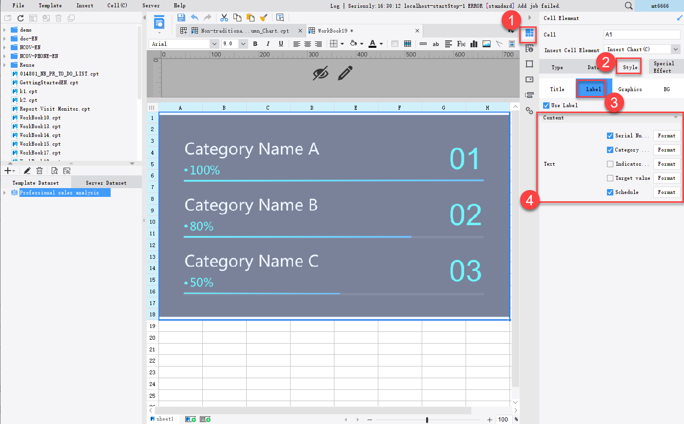 Extended Chart - Carousel Bar Chart-FineReport Help Document