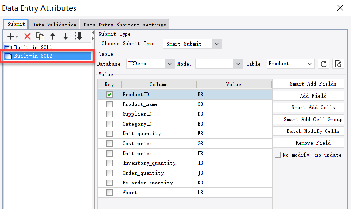 Database Table Clearance Before Excel Import-FineReport Help Document