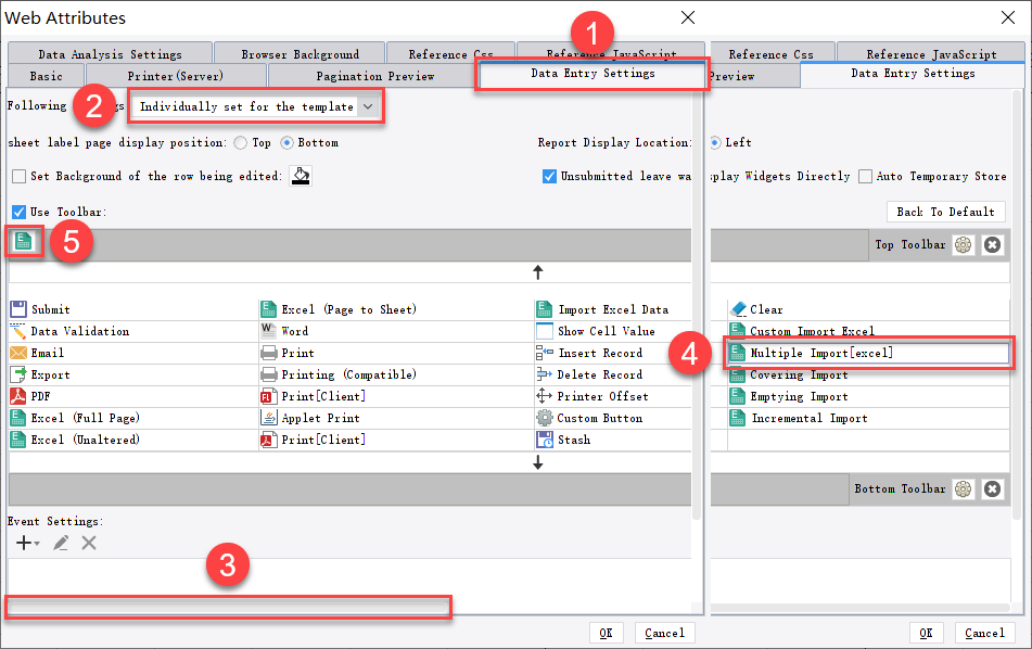 Excel import multiple times-FineReport Help Document