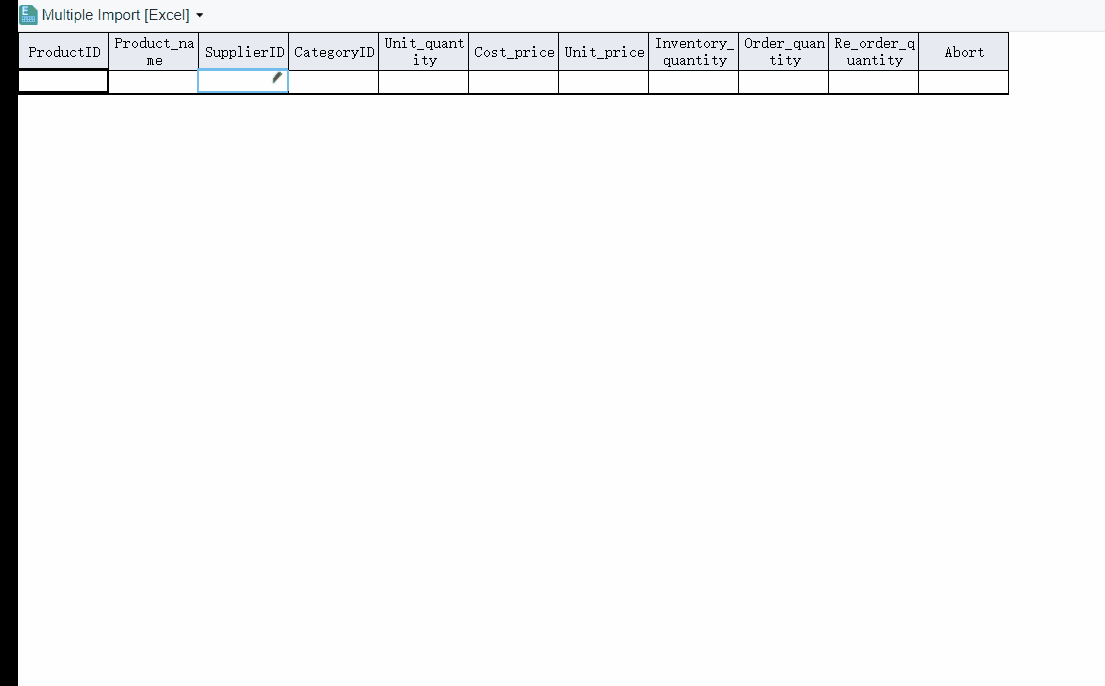 Excel import multiple times-FineReport Help Document