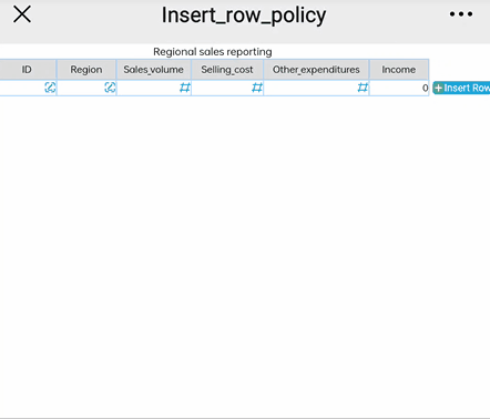 Insert row policy-FineReport Help Document