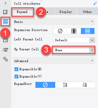 Custom insert and delete column buttons-FineReport Help Document