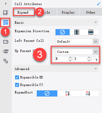 Custom insert and delete column buttons-FineReport Help Document