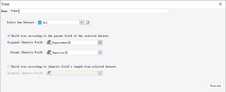 Drop-down Tree Default Value Setting-FineReport Help Document
