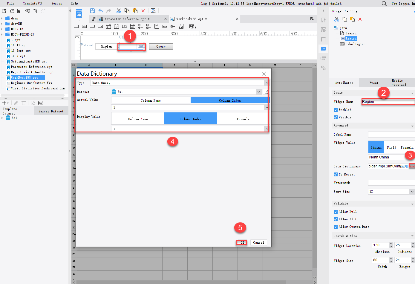 Parameter Reference-FineReport Help Document