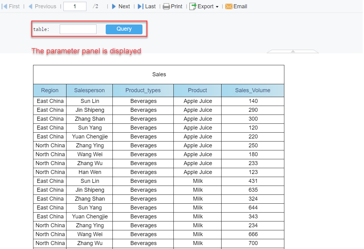 A solution for not displaying the parameter panel-FineReport Help Document