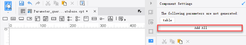 Parameter query any table in the database-FineReport Help Document