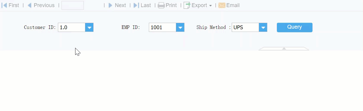 The first value in the default selection list for dropdown box linkage-FineReport Help Document