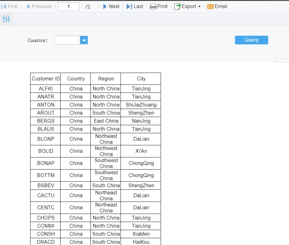 Data column filtering conditions are commonly processed-FineReport Help Document