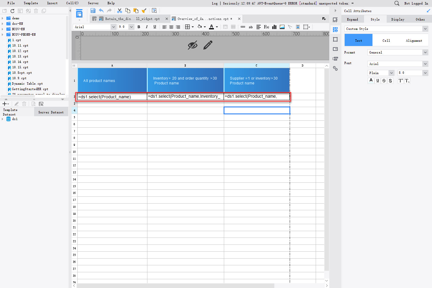 Overview of dataset functions-FineReport Help Document