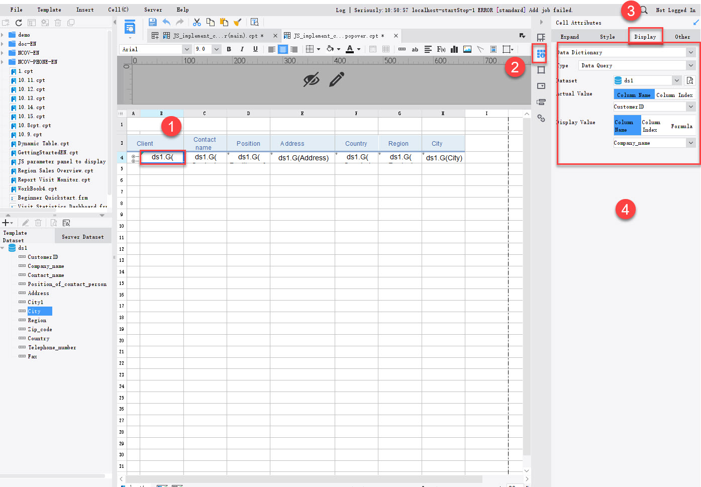 JS implement custom options popover-FineReport Help Document