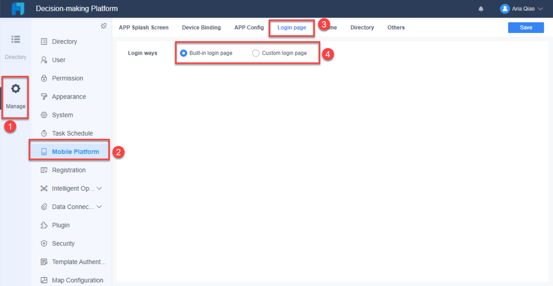 App Login Page-FineReport Help Document