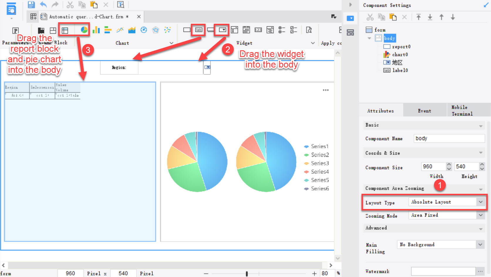 Automatic Query of Dashboard-FineReport Help Document