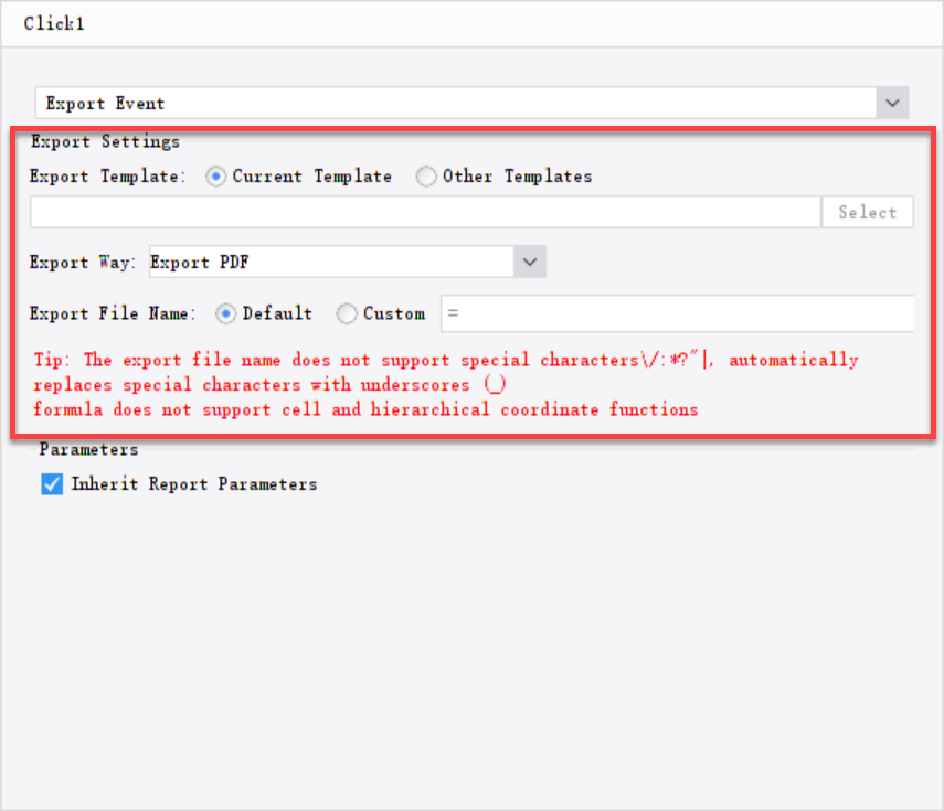 Customize Export File Name Finereport Help Document 5896
